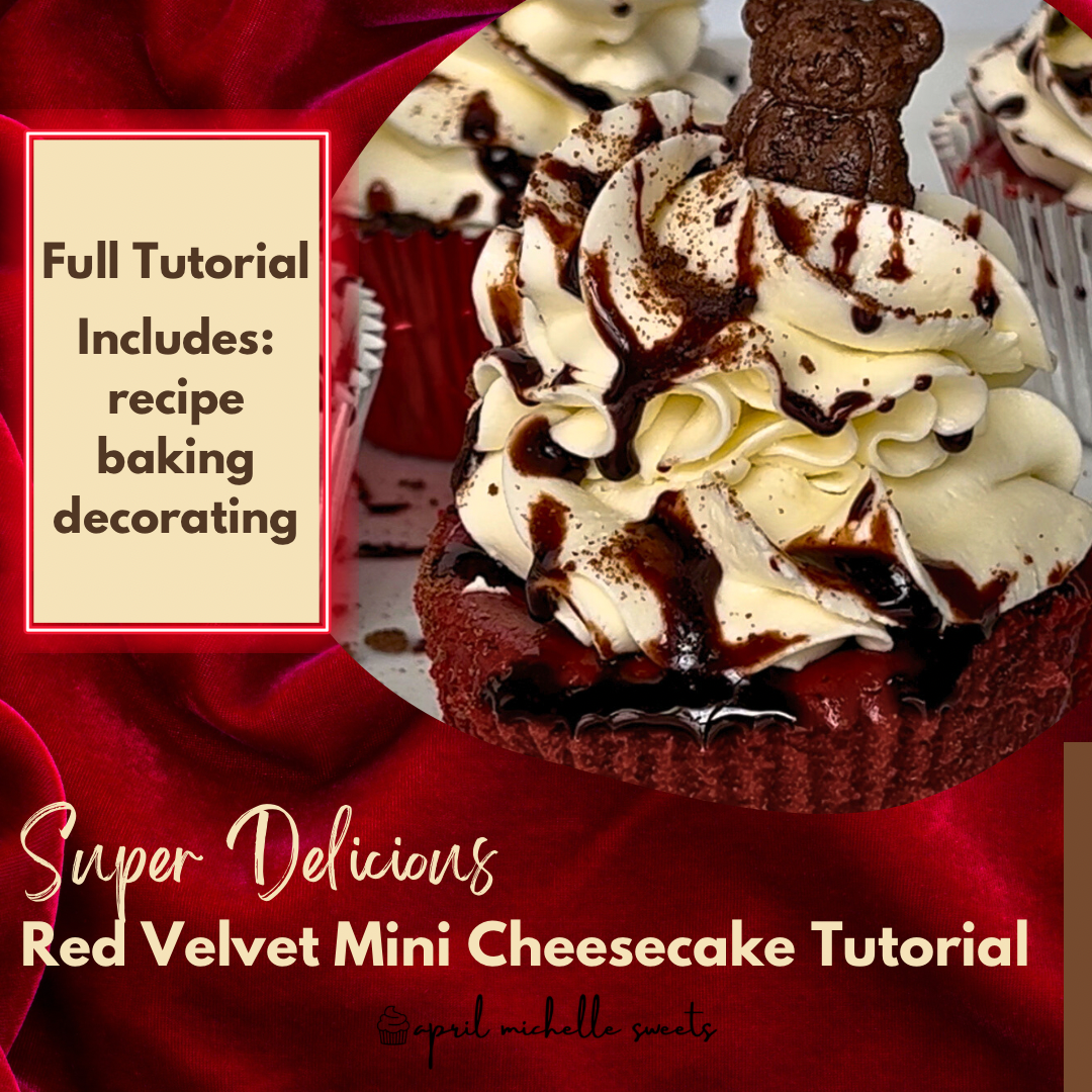 Red Velvet Mini Cheesecake Tutorial – April Michelle Sweets